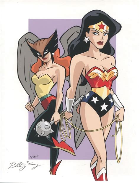 Artwork Of Wonder Woman And Hawkgirl Rwonderwoman
