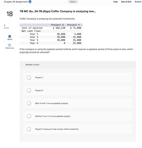 Solved Tb Mc Qu 24 78 Algo Coffer Company Is Analyzing