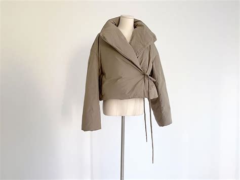 숄 칼라 구스다운 패딩