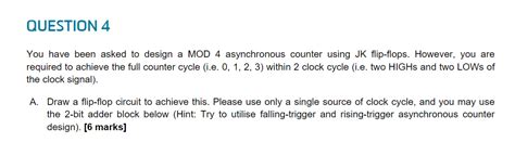 QUESTION You Have Been Asked To Design A MOD Chegg