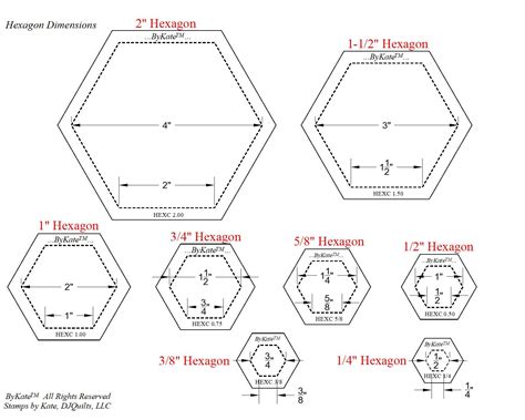 Hexagon Table Sizes Dimensions Drawings 51 Off