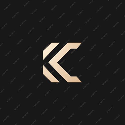 고급스럽고 모던한 K로고 디자인 프리미엄 벡터
