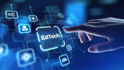Edtech Educational Technology Enhancing Learning Through Digital Tools Projection On A Virtual