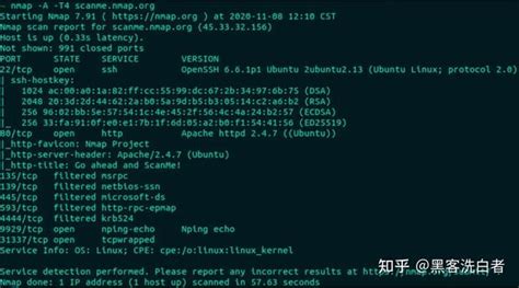 nmap：网络扫描与主机检测 徐庆臣（黑客洗白者） 知乎