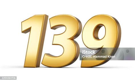 3d 번호 139 139 139 반사 3d 그림이있는 흰색 배경에 고립 된 골드 텍스트 0명에 대한 스톡 사진 및 기타 이미지 0명 3차원 형태 가격 Istock