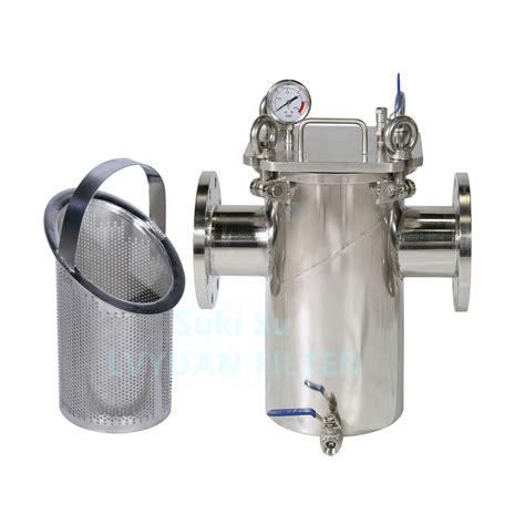 Anti Rust Industrial Water Filter Basket Bag Filter Housing Stainless