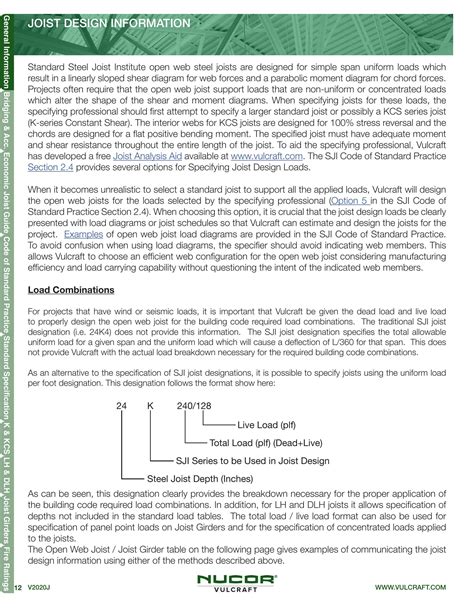 Vulcraft Verco Group Catalogs Vulcraft Steel Joist And Joist Girder Systems Arcat