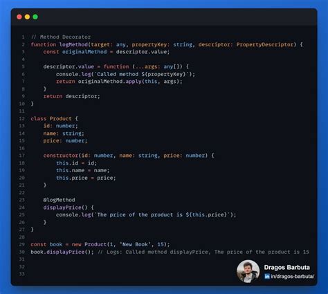 Dragos Barbuta On Linkedin Typescript Typescriptdecorators Cleancode Metaprogramming