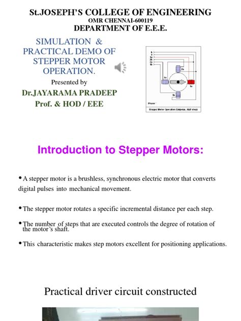St Josephs College Of Engineering Simulation And Practical Demo Of