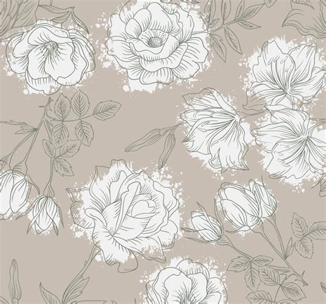 Papel Pintado Flores Patr N Floral Elegante