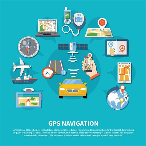 GPS Navigation System Background Vector Art At Vecteezy