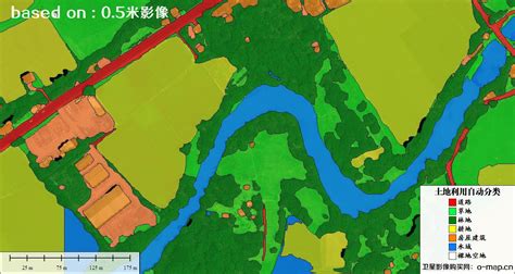 土地利用分类图 基于0 5米分辨率影像图的自动分类方案
