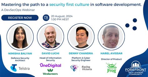 Forefront Tech Leaders Community On Linkedin Devsecops Devops Webinar Techleadership
