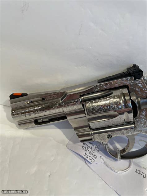 Colt Python Sp3wts Davidson Exclusive Engraved 357 Magnum