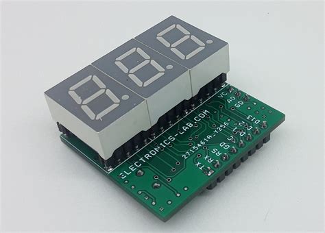 3 Digit Common Cathode 05″ 7 Segment Display Module Multiplexed Electronics