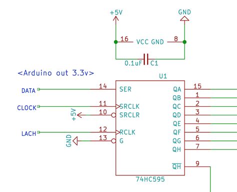 arduino 3 3v 74hc595 5v be available general electronics