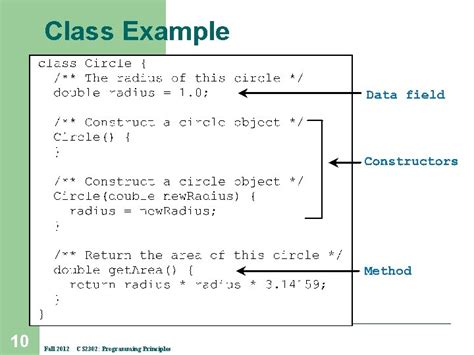 Chapter 7 Objects And Classes 1 Fall 2012
