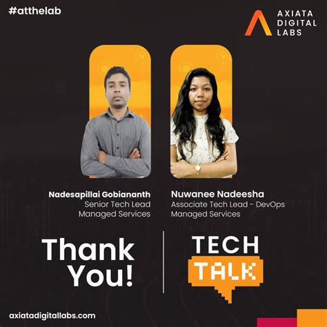 Thankyou Devops Techtalk Tech Talk Tips Tricks Tool Insightful… Axiata Digital Labs