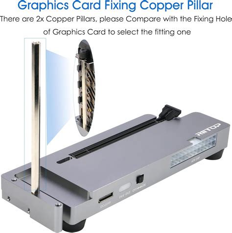 Riitop Oculink Egpu Dock 64gpbs Oculink Sff 8612 External Gpu Enclosur