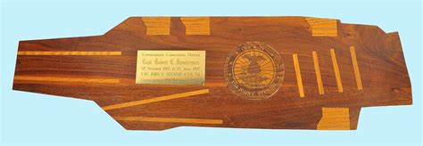Notorious Captain Robert C Klostermans Aircraft Carrier Uss Stennis Commissioning Plaque Kdw