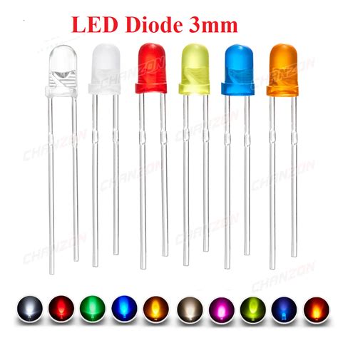 Jual Lampu Led Dioda Diode Diffused Warna F3 3mm 3 Mm Shopee Indonesia