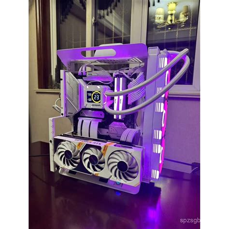 Open Chassis Atx Matx Desktop Computer Case Stand Itx Creative Graphics Card Vertical Mount Diy