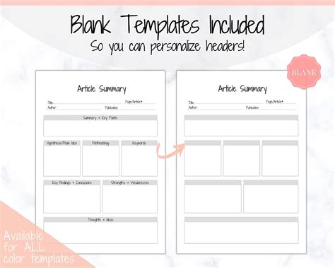 Research Article Summary Template
