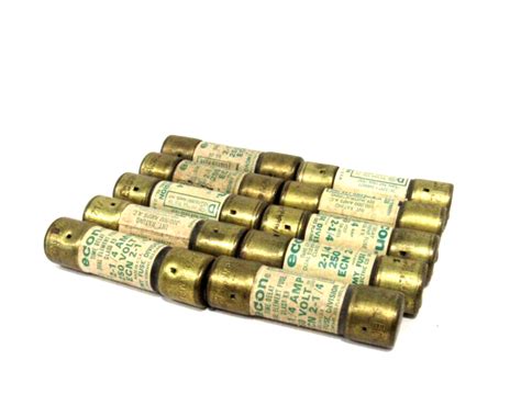 LOT OF 10 ECONOMY FUSE ECN2 1 4 FUSES ECN214 SB Industrial Supply Inc