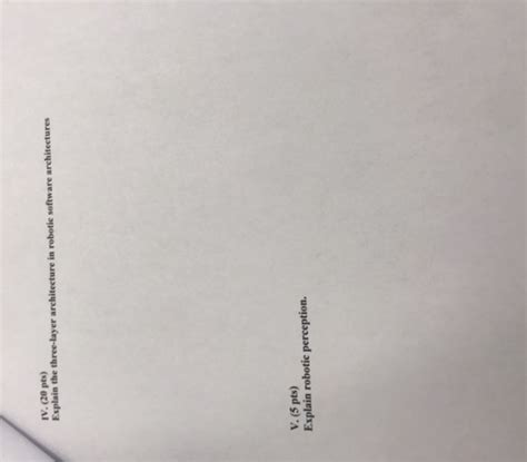 Solved Iv 20 Pts Explain The Three Layer Architecture In