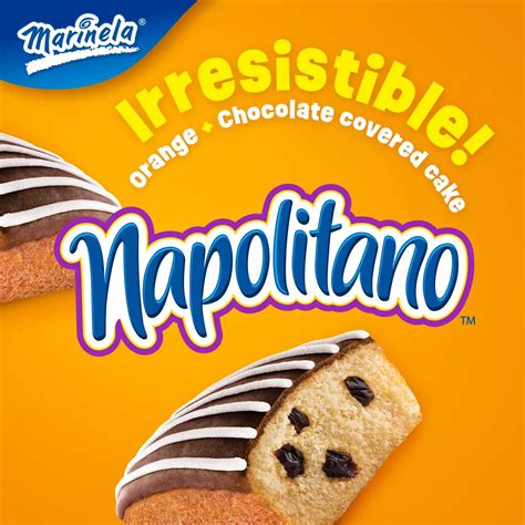 Marinela Napolitano Orange Cakes With Raisins Shop Snack Cakes At H E B