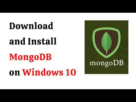 Install MongoDB In Windows 10 Zip Package