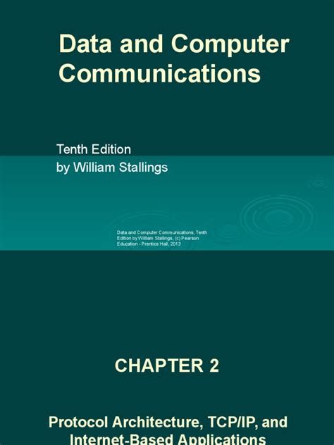 Data And Computer Communications Tenth Edition By William Stallings