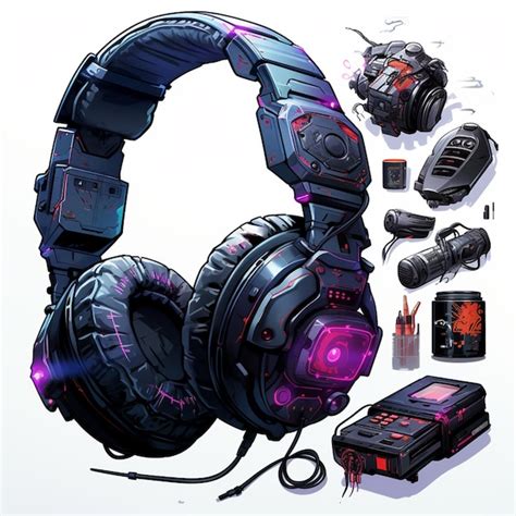 Premium Photo A Close Up Of A Pair Of Headphones With A Game Controller Generative Ai