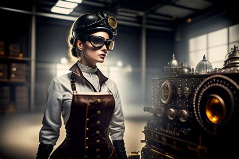Steampunk Girl Background