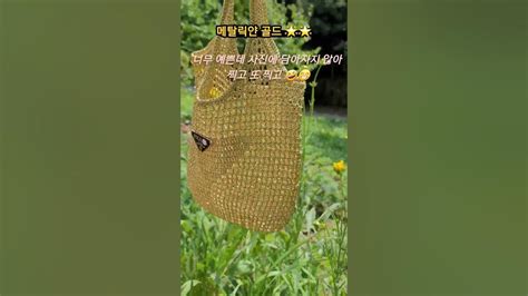 1만원대로 명품가방 뜨기 메탈릭얀 명품가방 명품가방뜨기 블링블링 메탈골드 네트백뜨기 프라다가방 Youtube