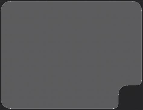 Html How To Create An Svg Shape With Rounded Corners And An Indented Bottom Right Corner