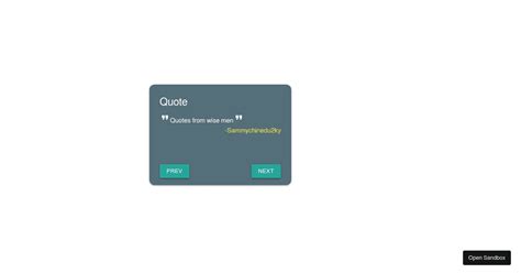 React Quote Generator Codesandbox