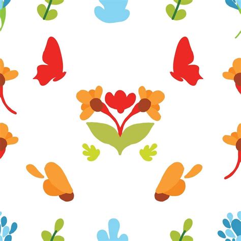 Spring Flower Seamless Pattern 3069826 Vector Art At Vecteezy