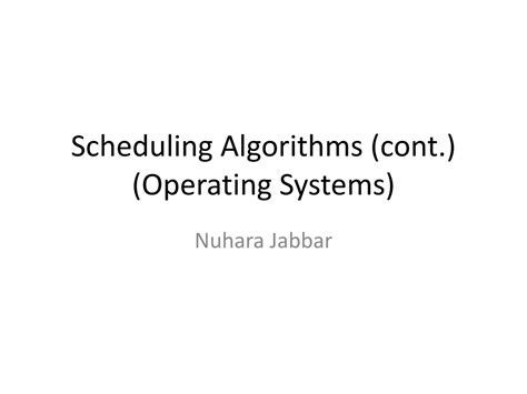 Ppt Priority Scheduling In Operating Systems Powerpoint Presentation
