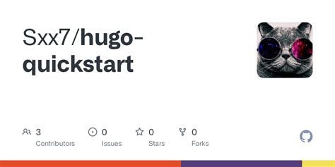 Github Sxx7hugo Quickstart