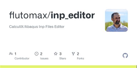 github flutomax inp editor calculix abaqus inp files editor