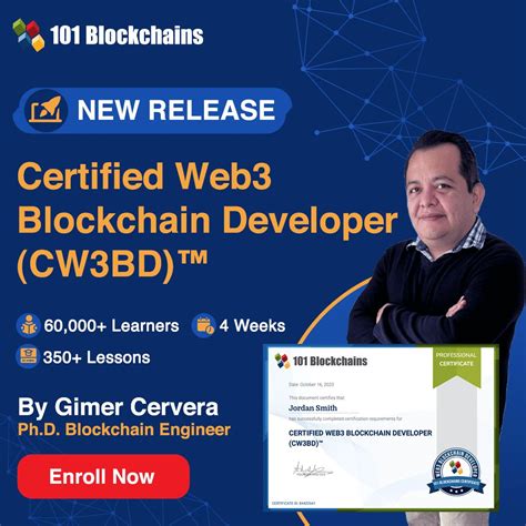 Launching Cw3bd Certification Program 101 Blockchains Posted On The