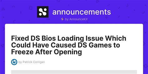 Fixed Ds Bios Loading Issue Which Could Have Caused Ds Games To Freeze After Opening Rafterplayio