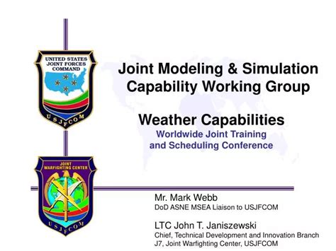 Ppt Joint Modeling And Simulation Capability Working Group Powerpoint Presentation Id5108664