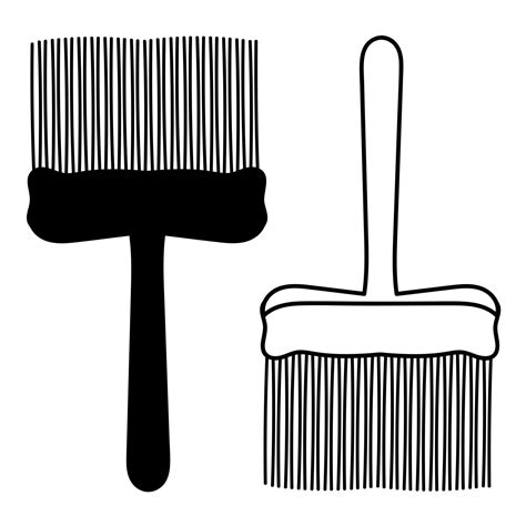 Sketch Outline Silhouette Brush Tassel Paintbrush Raceme Cluster