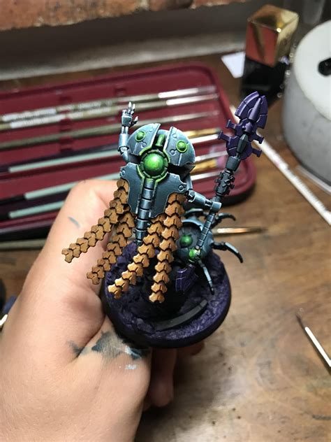 Wip Of My Necron Technomancer Im Really Happy With How Its Turning Out Rnecrontyr