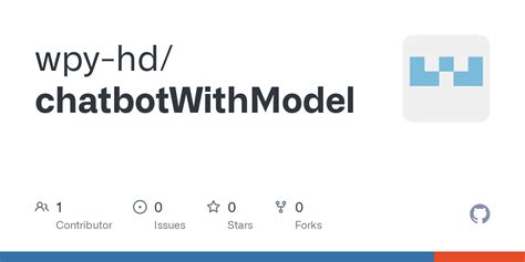 GitHub Wpy Hd ChatbotWithModel