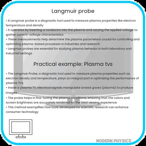 Langmuir Probe Plasma Diagnostics Analysis And Research