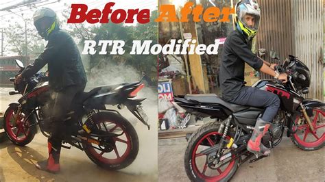 Tvs Apache Rtr 160 2v Modified Ghost Rider 11 Youtube