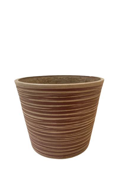 Macetera Chocolate Decorativa De 35 X 25cm Elbaratillo